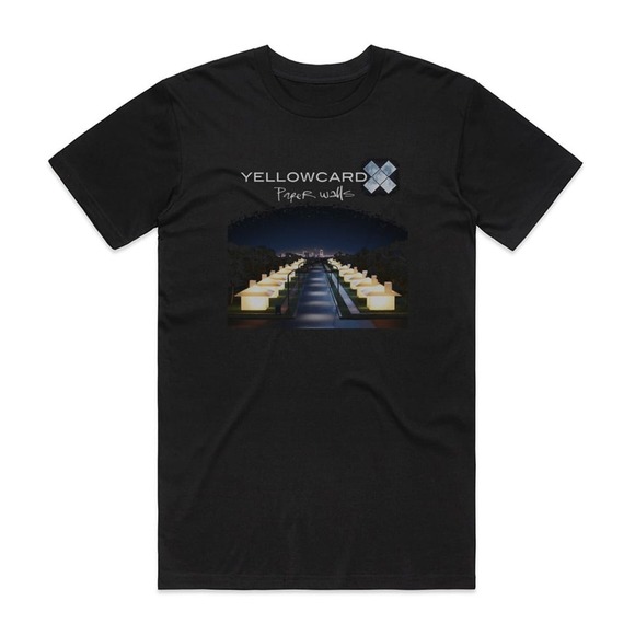 Gildan | Shirts | Yellowcard Paper Walls Album Cover Tshirt Black ...